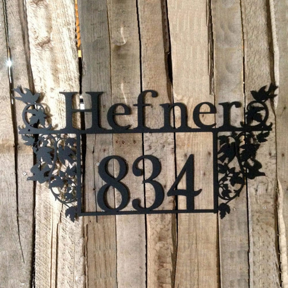 Custom Metal Address Signs - Metal Address Yard Signs & Plaques