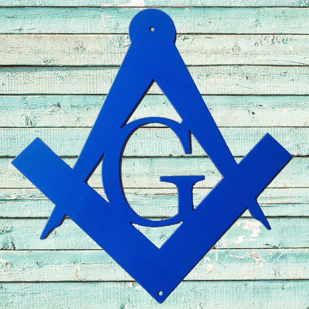 Masonic Metal Wall Sign (J5) - Rusty Rooster Metal