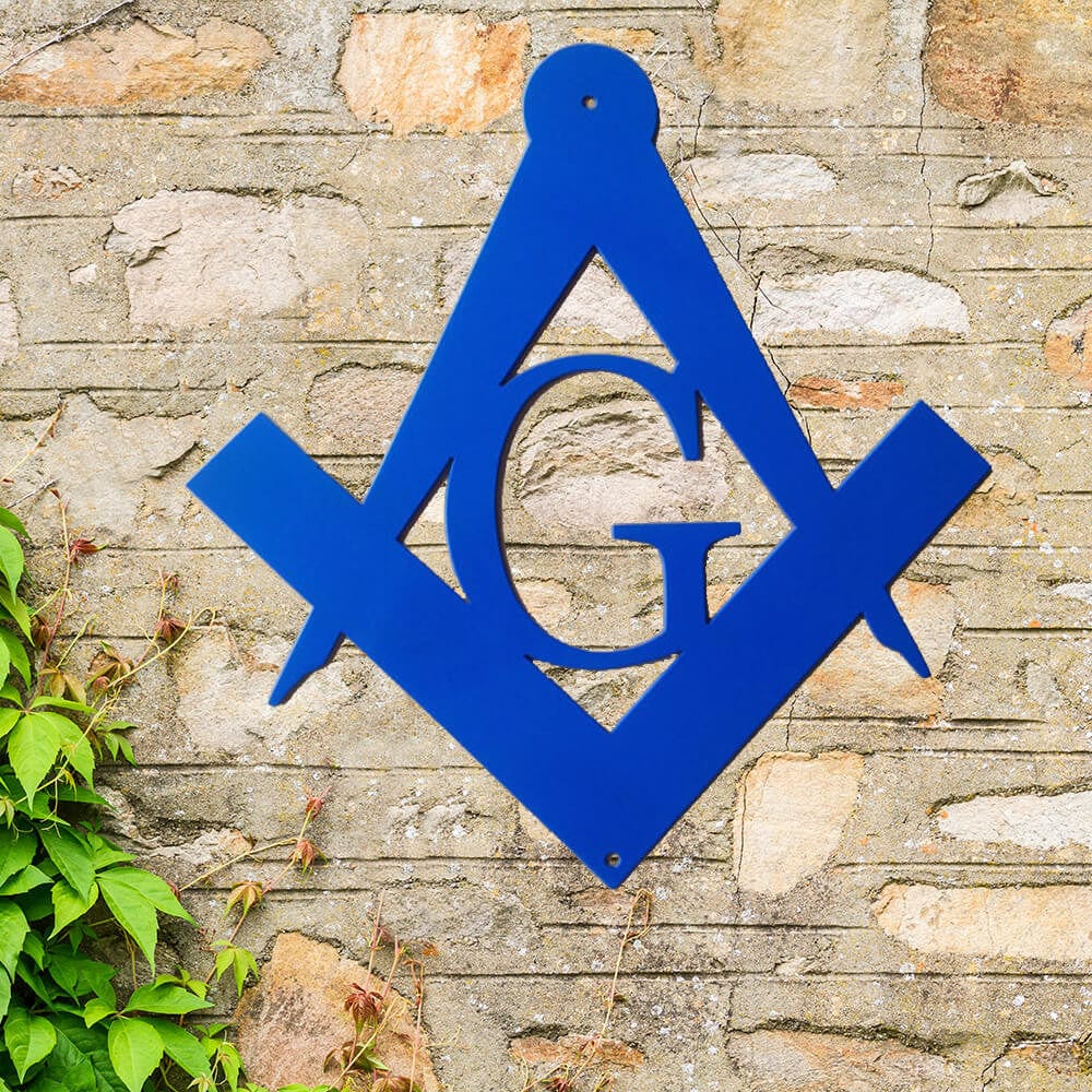 Masonic Metal Wall Sign (J5) - Rusty Rooster Metal