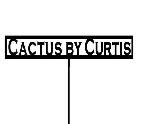 Simple Metal Yard Stake | Personalized Metal Garden Stake - Rusty ...